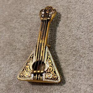 Vintage | Accessories | Vintage Lute Mandolin Pin 96s Made In Spain ...